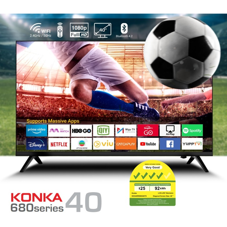 Konka 40RR680 40" FHD LED ANDROID TV | Shopee Singapore