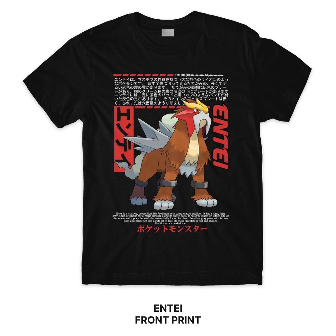 ENTEI POKÉMON Series T-shirt (Singapore 3-5 Days Delivery) Legendary ...