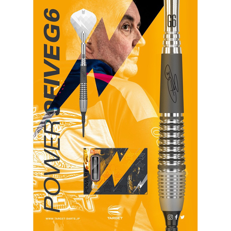 Target Darts • Power 9Five G6 Power 95 Gen 6 • Phil Taylor • SGDARTS ...