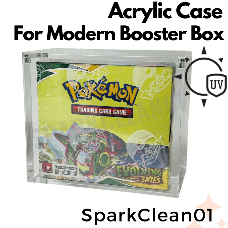 Acrylic Display Case for Pokemon Booster Box English TCG | UV Proof ...