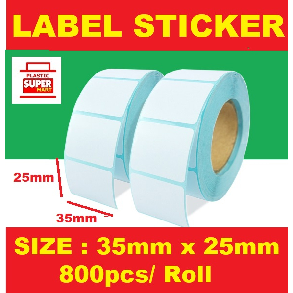 Thermal Label Sticker Paper Roll - for Zebra and TSC Thermal Printer ...