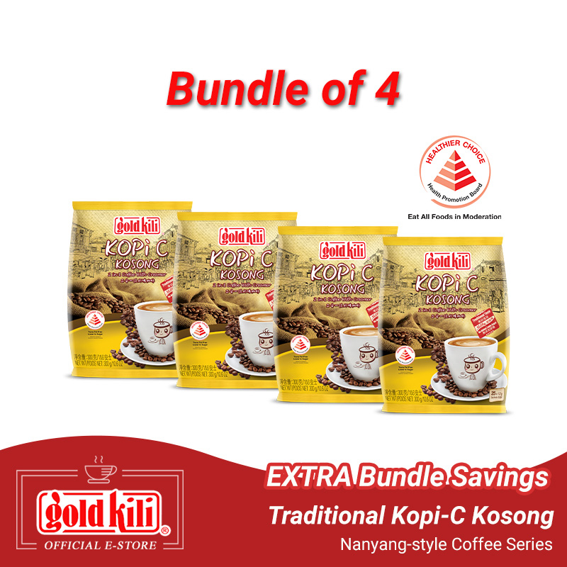 Bundle of 2/4: Gold Kili Traditional 2 in 1 Kopi C Kosong (No Added ...