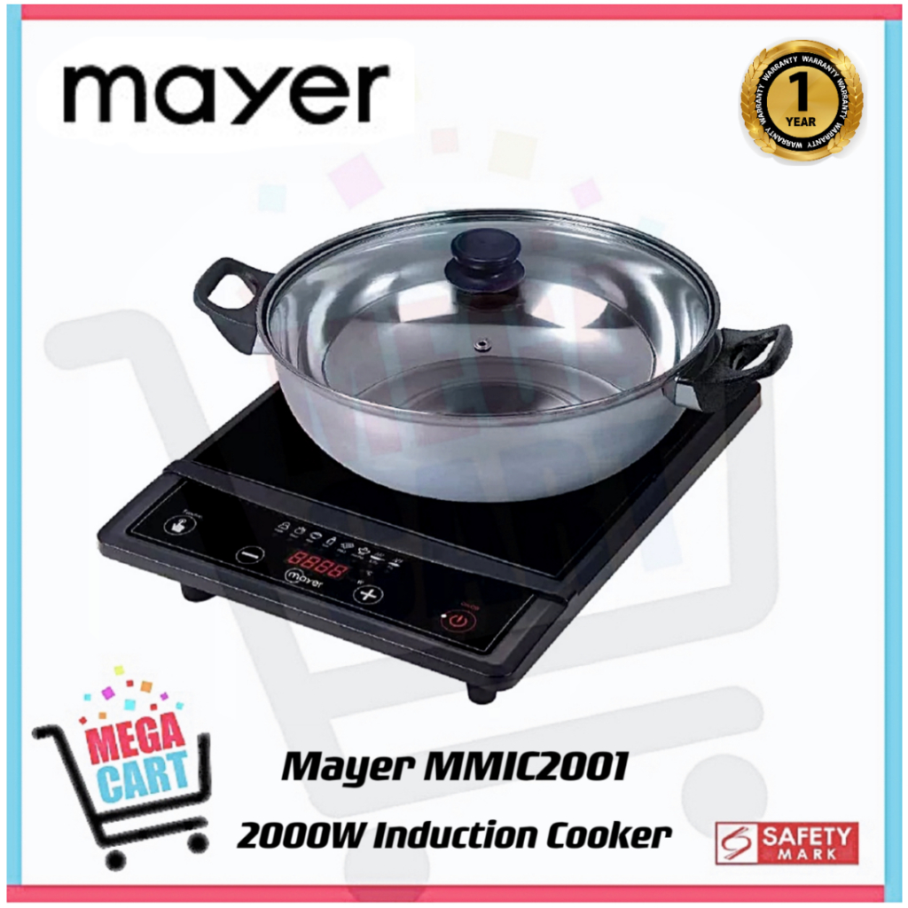 Mayer (2000W) Induction Cooker With Free Pot - MMIC2001 (1 Year ...