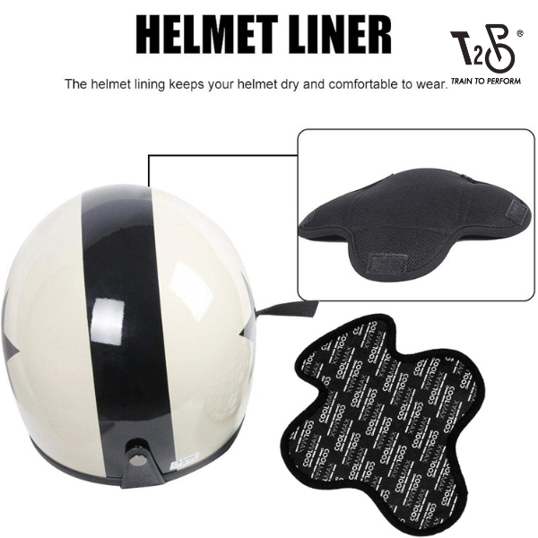 T2P Motorcycle Helmet Lining Coolmax Helmet Liner Motorcycle Helmet ...
