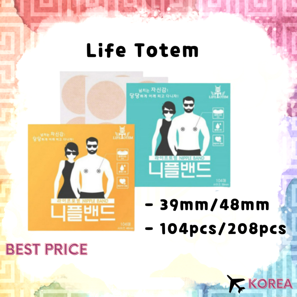 Life Totem Nipple Sticker 39mm 48mm 104pcs 208pcs / Wound Band Nipple ...