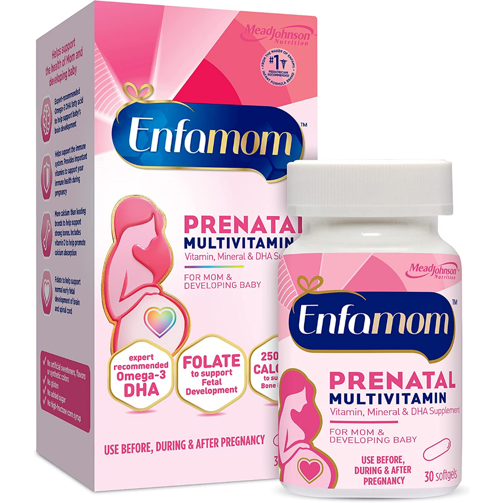 Enfamil Enfamom Prenatal Vitamin & Mineral, Supplement 30 Softgels for ...