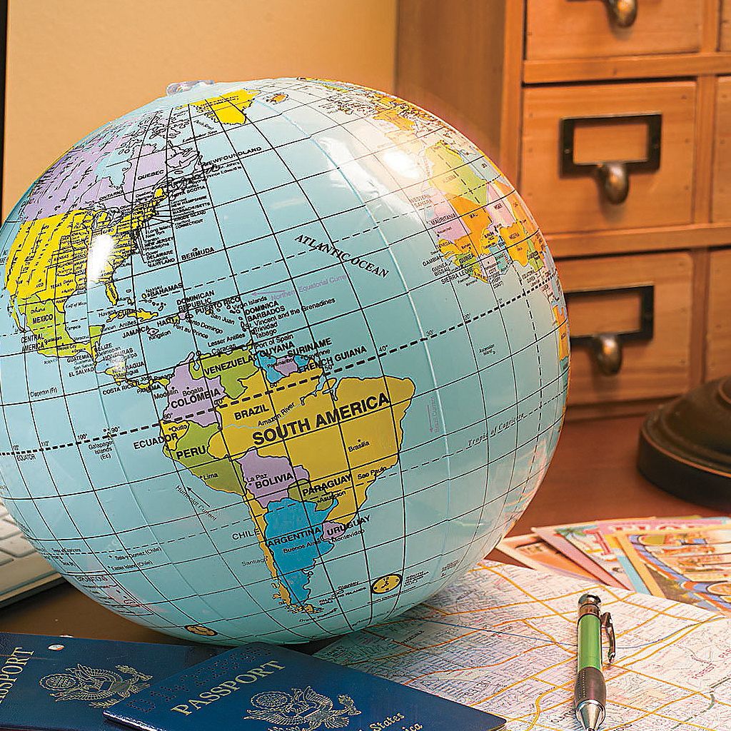 Inflatable World Globe Geography Map Party Favor | Shopee Singapore