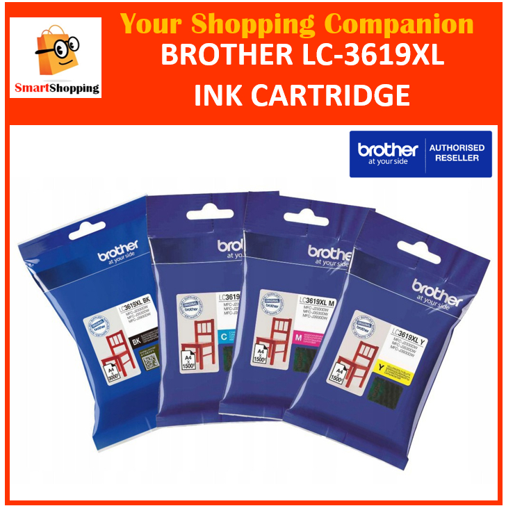 (Original) BROTHER INK BENEFIT LC3619XL LC3619 LC 3619 BLACK CYAN ...