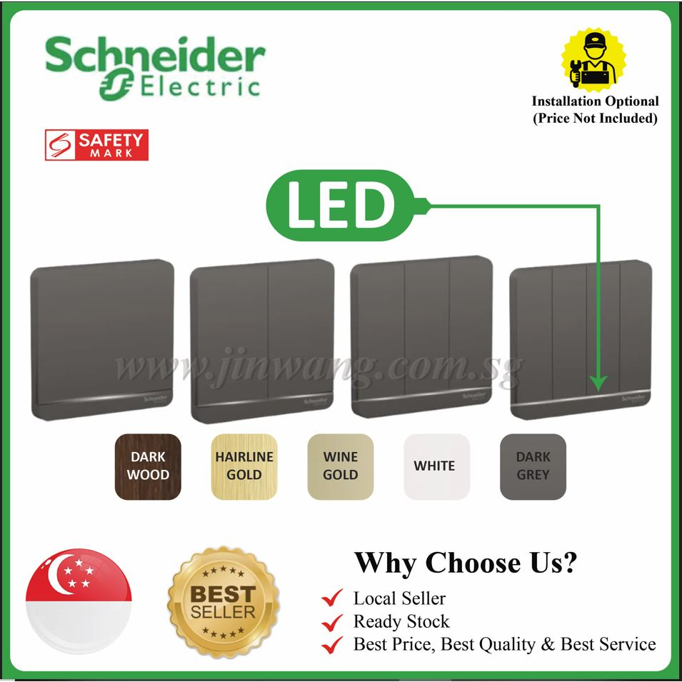 [SG ReadyStock&LocalAuthorizedSeller]Schneider Electric wall switch 1G ...