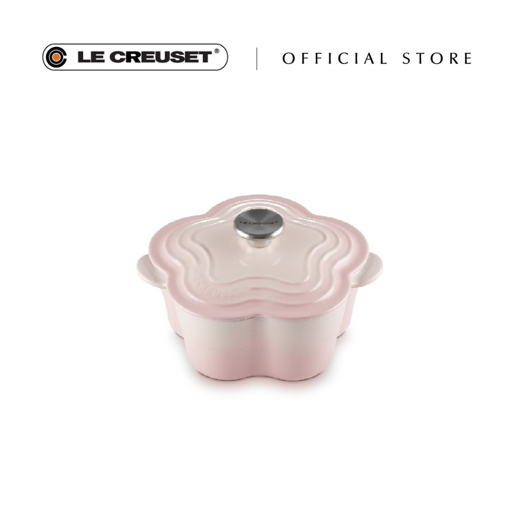 Le Creuset Flower Shaped Casserole - Shell Pink (20cm) | Shopee Singapore