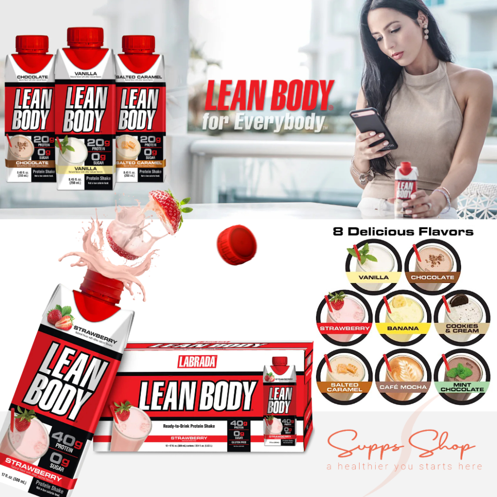 Labrada Nutrition LEAN BODY RTD 40grams Protein Shake, 12 x 500ml ...