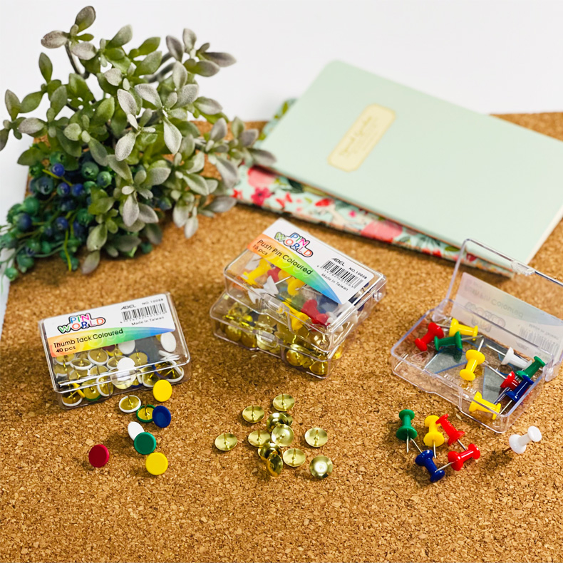 [SG Stock] Multi-Colour Thumb Tack | Push Pin | Map Pins | Drawing Pin ...