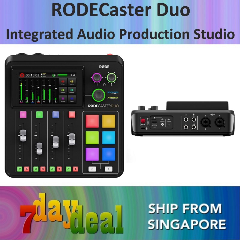 RODE RODECaster Duo Integrated Audio Production Studio | Shopee Singapore