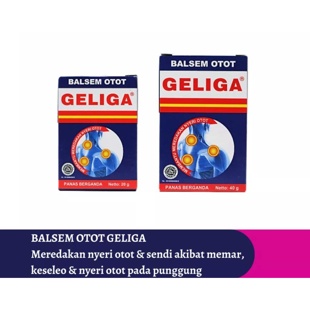 🇸🇬 SG Balsem Otot GELIGA Muscle Balm 20 gram 40 gram | Shopee Singapore
