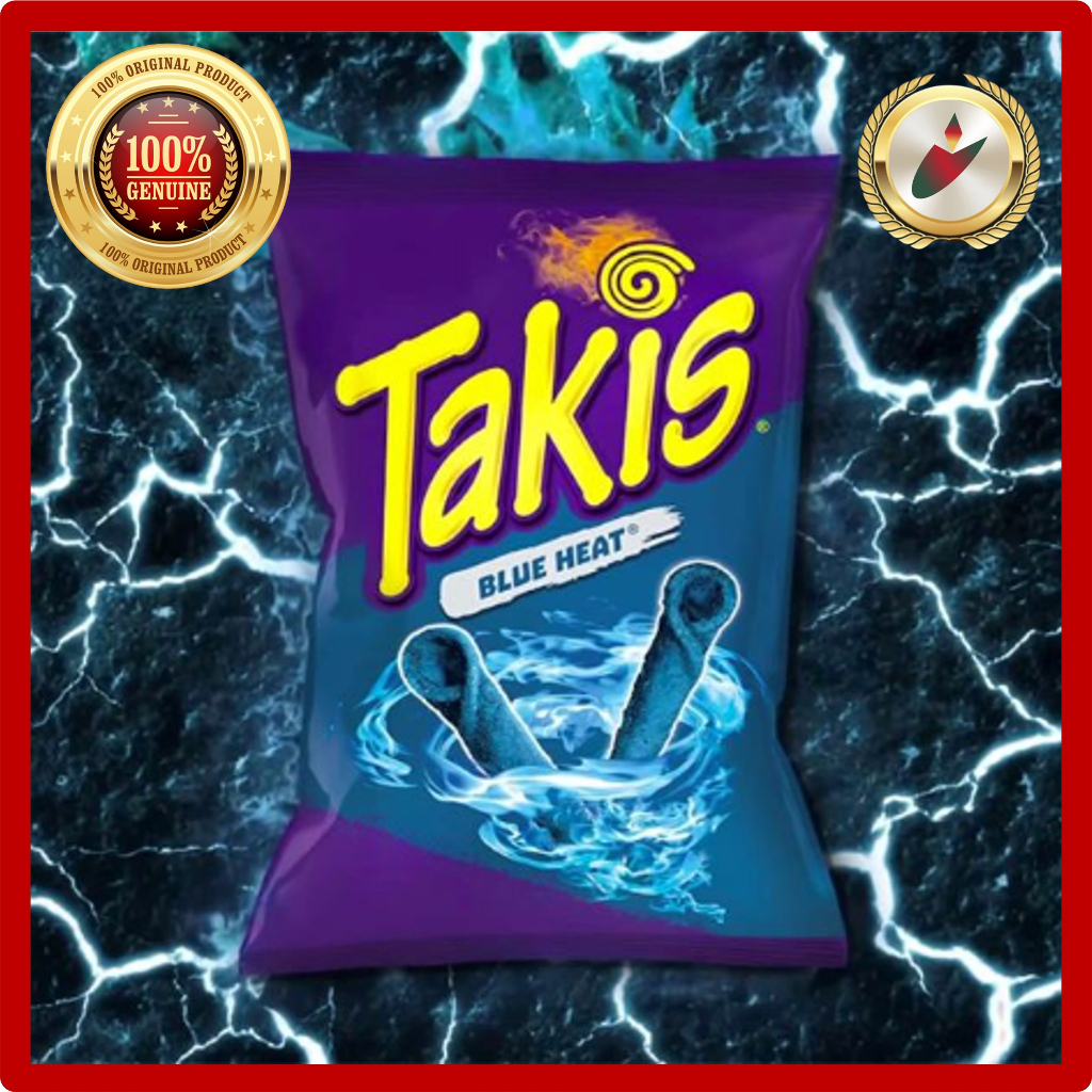 [Barcel] Takis Crunchy Rolled Tortilla Chips Blue Heat 3.25oz (92.3g ...