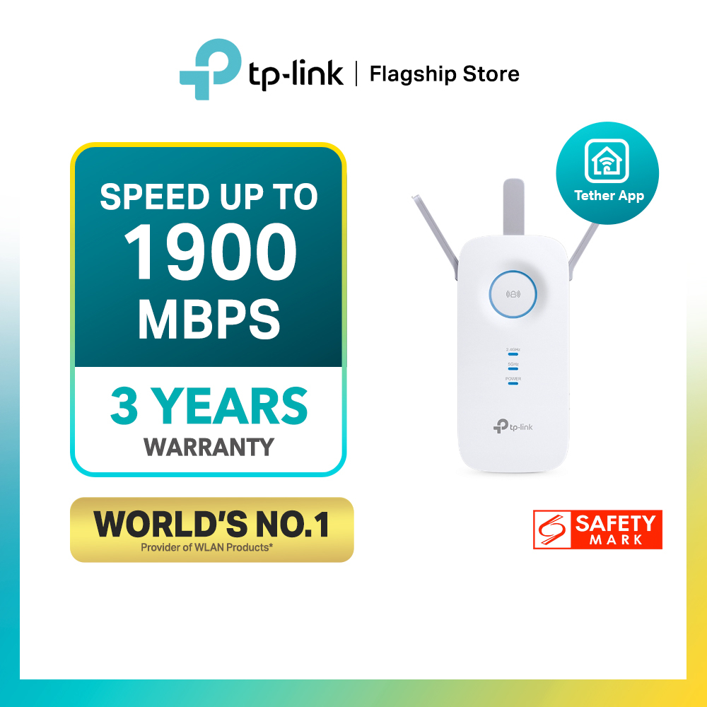 TP-Link Dual Band Gigabit Wireless Wi-Fi Range Extender & Booster with ...