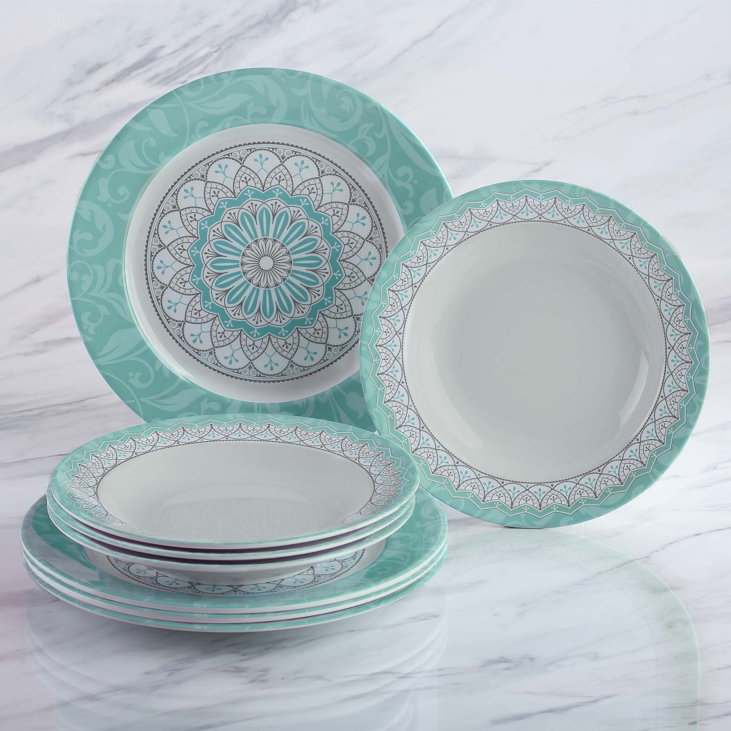 The Plate Story - Raya Collection Plate - Rim Round Hart (Set of 8 ...