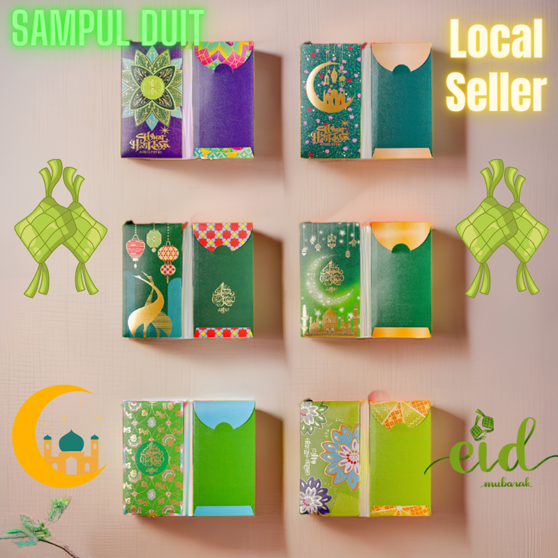 6 Piece 2023 Premium Sampul Design, Sampul Duit Raya, Hari Raya Money ...