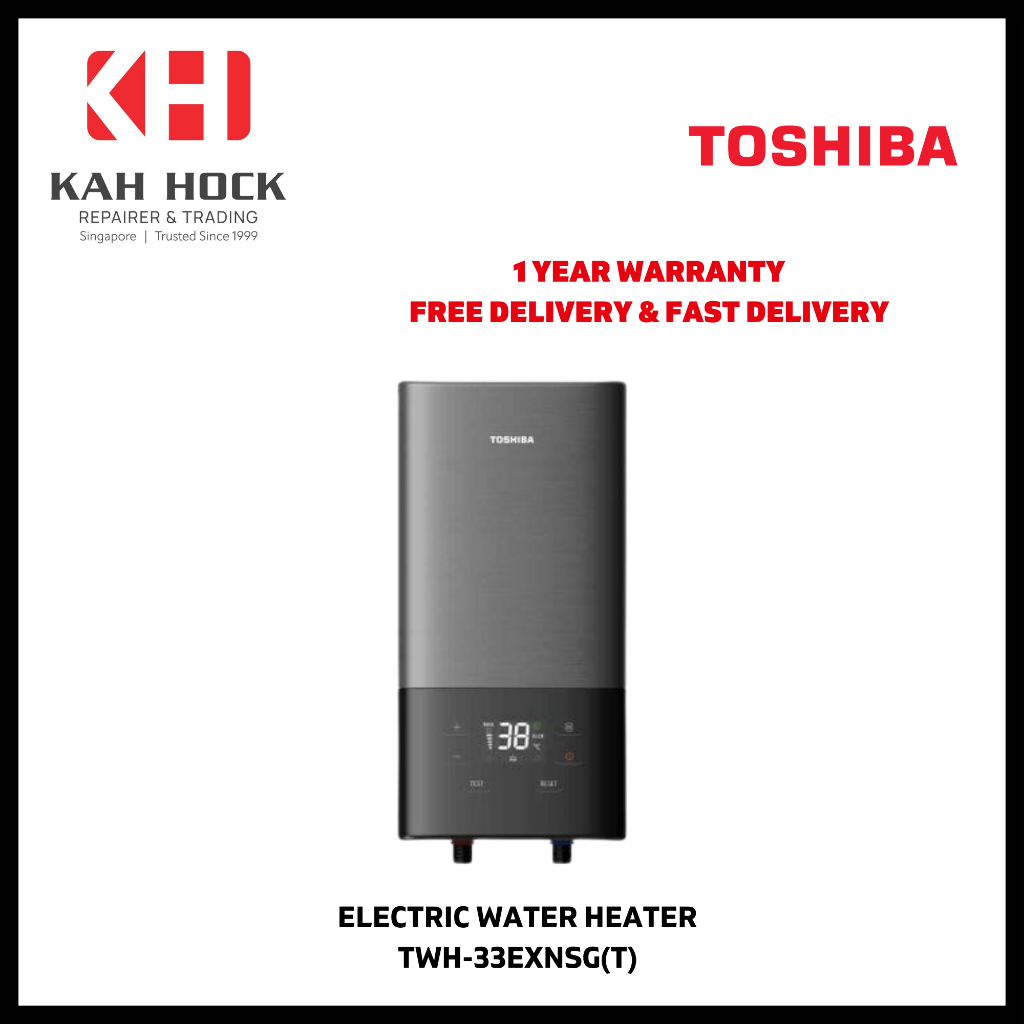 TOSHIBA TWH-33EXNSG(T) ELECTRIC WATER HEATER (METALLIC BROWN) | Shopee ...