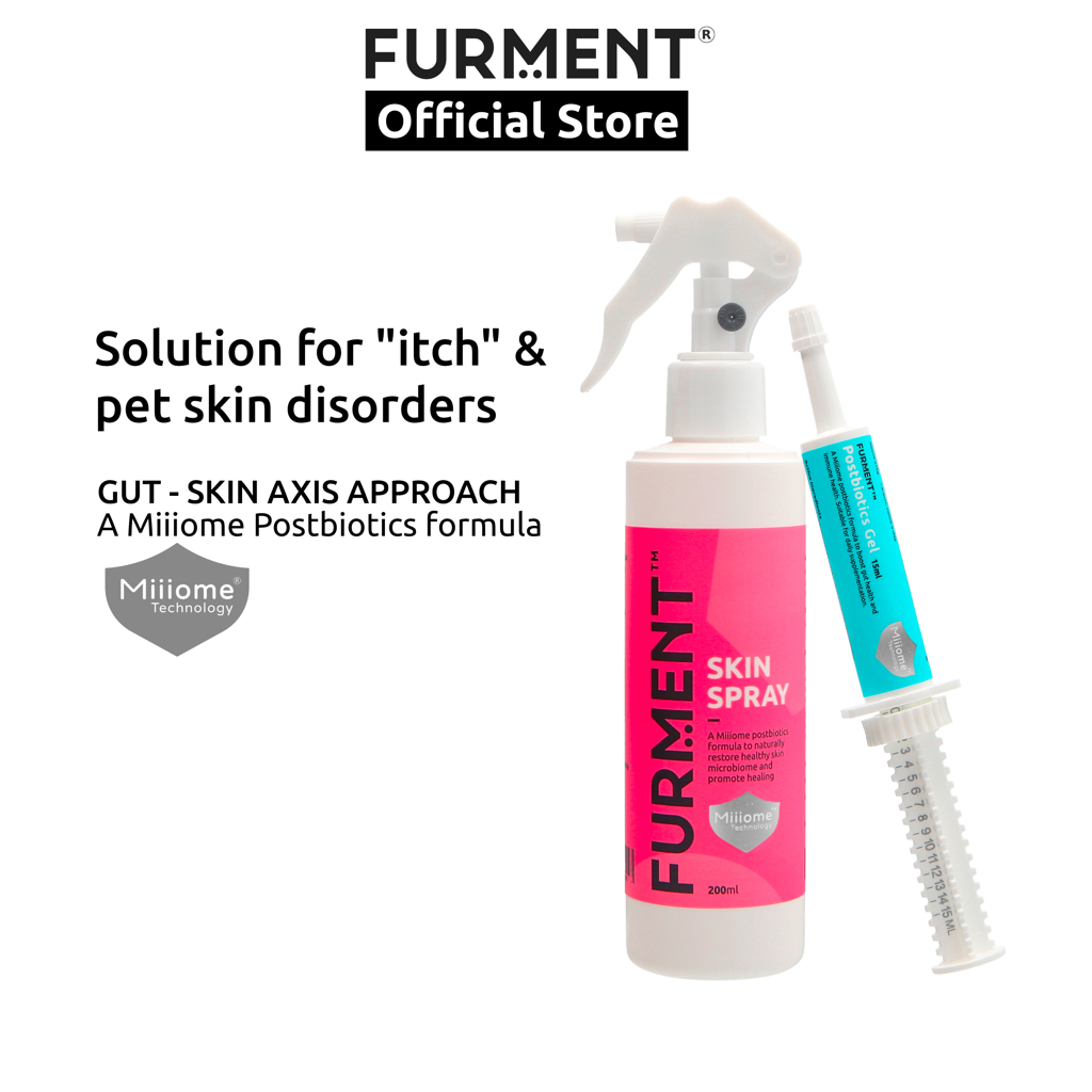FURMENT Skin Spray, 200ml + FURMENT Postbiotics Gel, 15m I Improves and ...