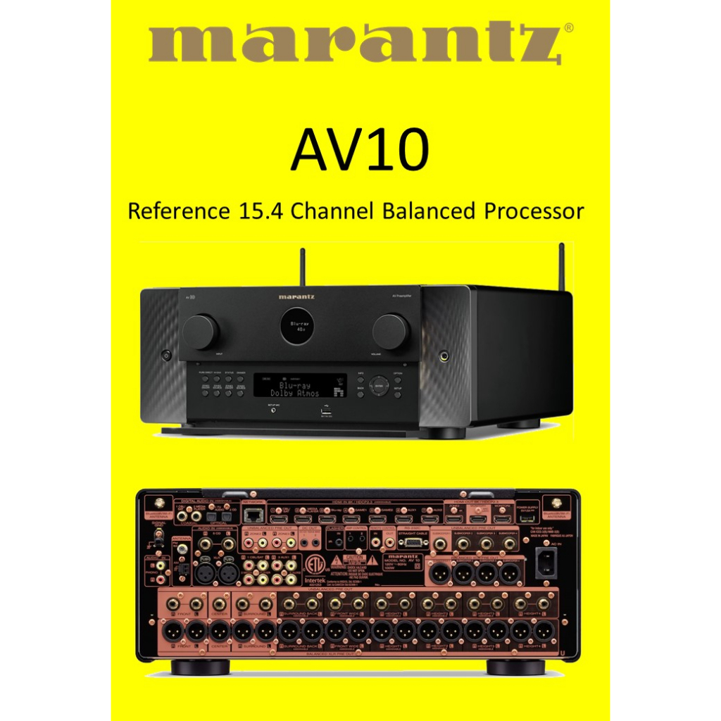 Marantz AV 10 REFERENCE 15.4 CHANNEL HOME THEATER PRE-AMPLIFIER/PROCESSOR | Shopee Singapore