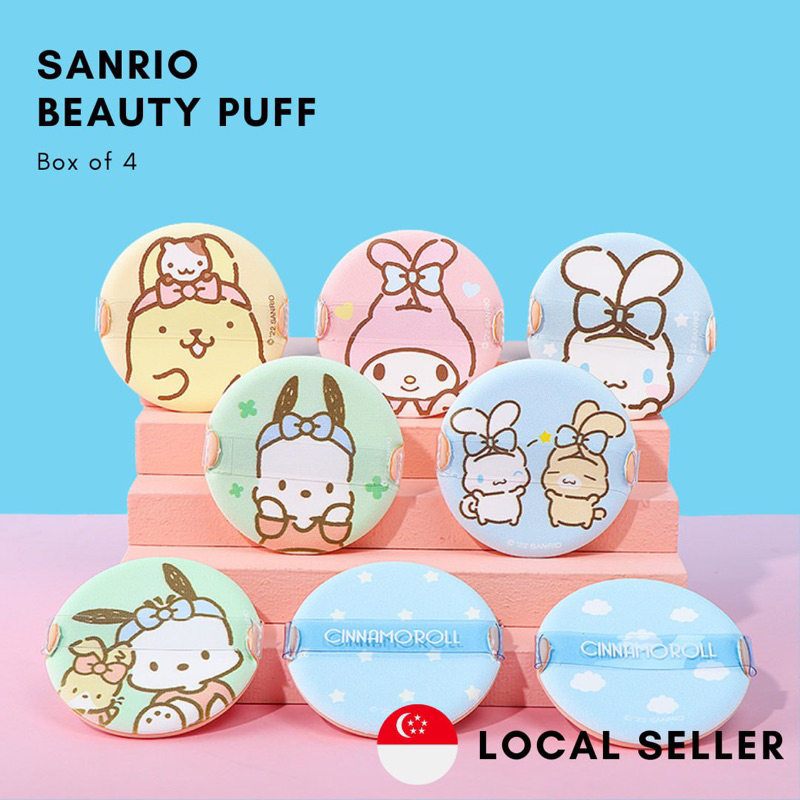 [SG Ready Stock] Sanrio Characters 4pc Beauty Cushion Puff Cinnamoroll ...