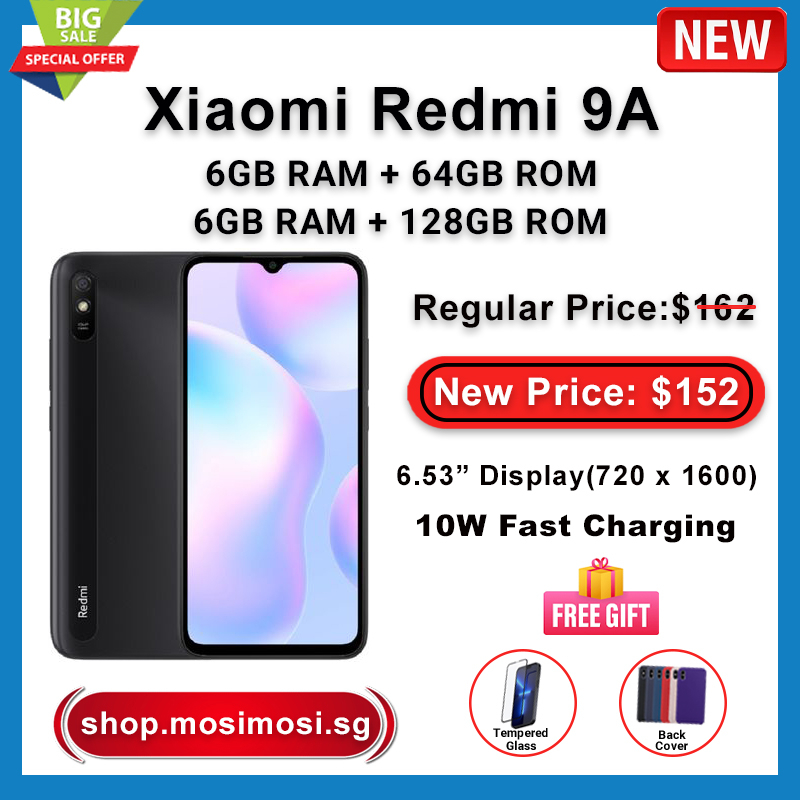 Brand New Xiaomi Redmi 9A & 6GB RAM + 128GB ROM Storage A little more ...