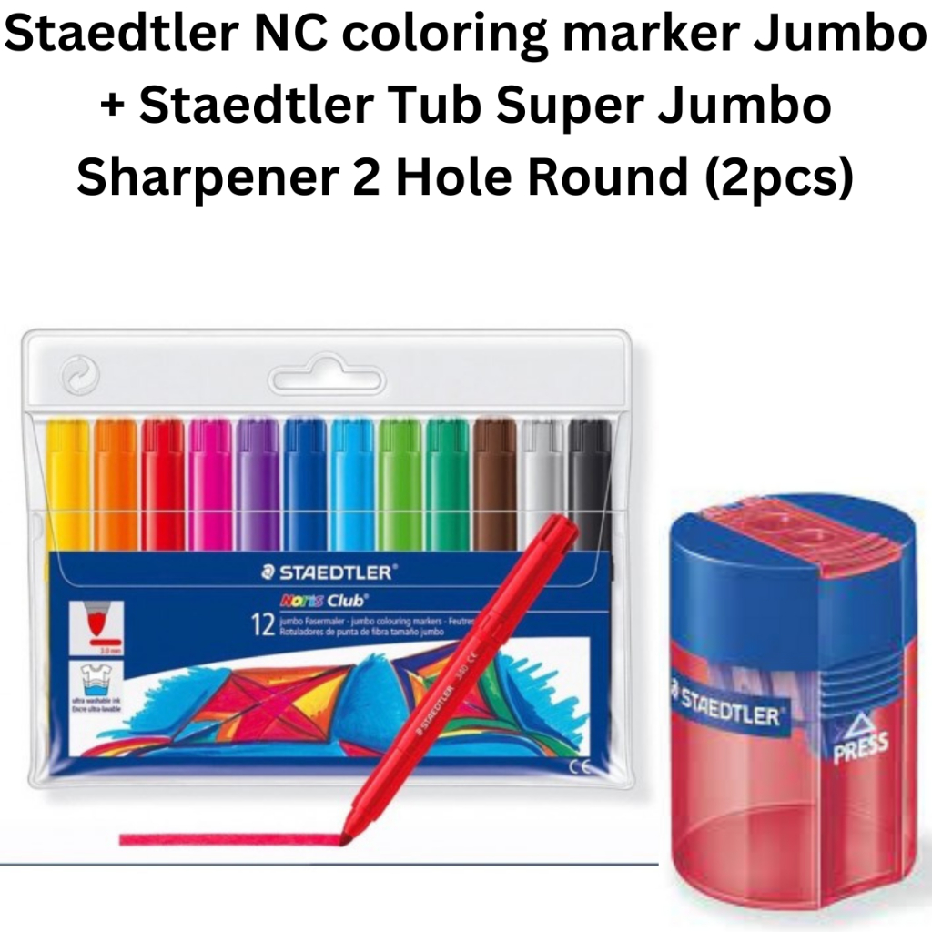 Staedtler NC coloring marker Jumbo + Staedtler Tub Super Jumbo ...