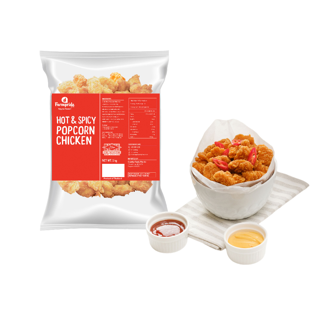 Farmpride Hot & Spicy Popcorn 1kg Halal [Frozen] | Shopee Singapore