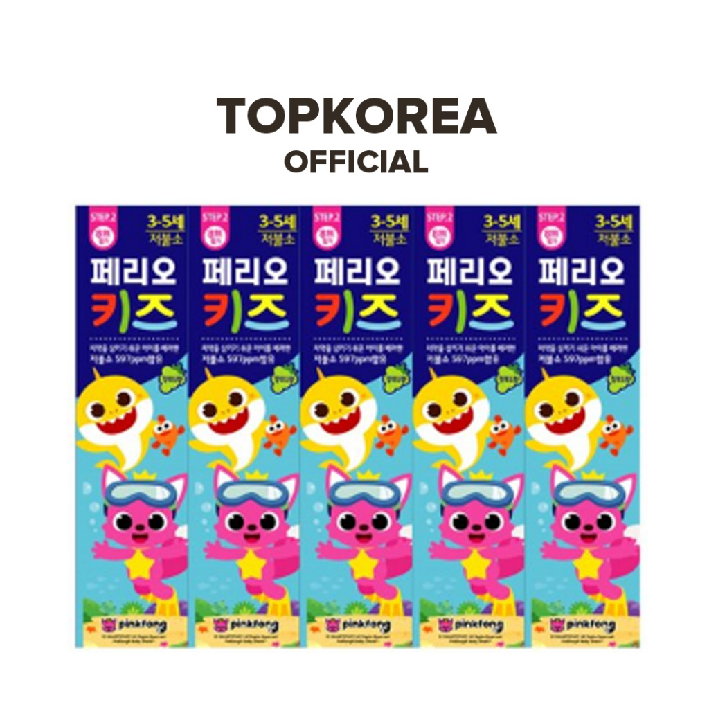 [Pinkfong] perioe Kids toothpaste X5 [Shipping from Korea] TOPKOREA ...