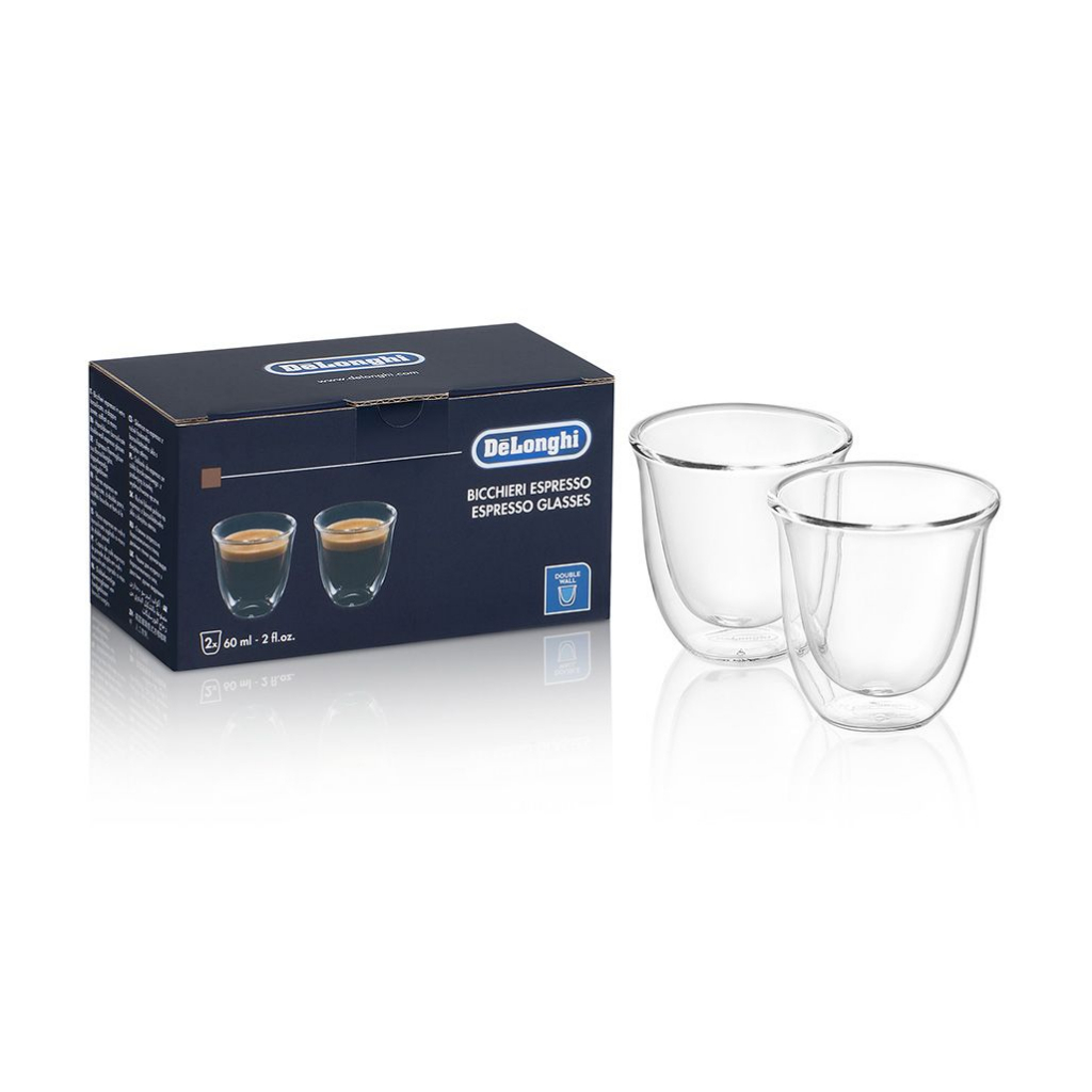 Delonghi DLSC310 Espresso Double Wall Thermal Glasses 2x60ml | Shopee ...