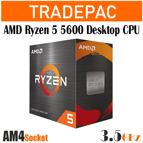AMD Ryzen 5 5600 6-Core, 12-Thread Unlocked Desktop Processor | Shopee ...