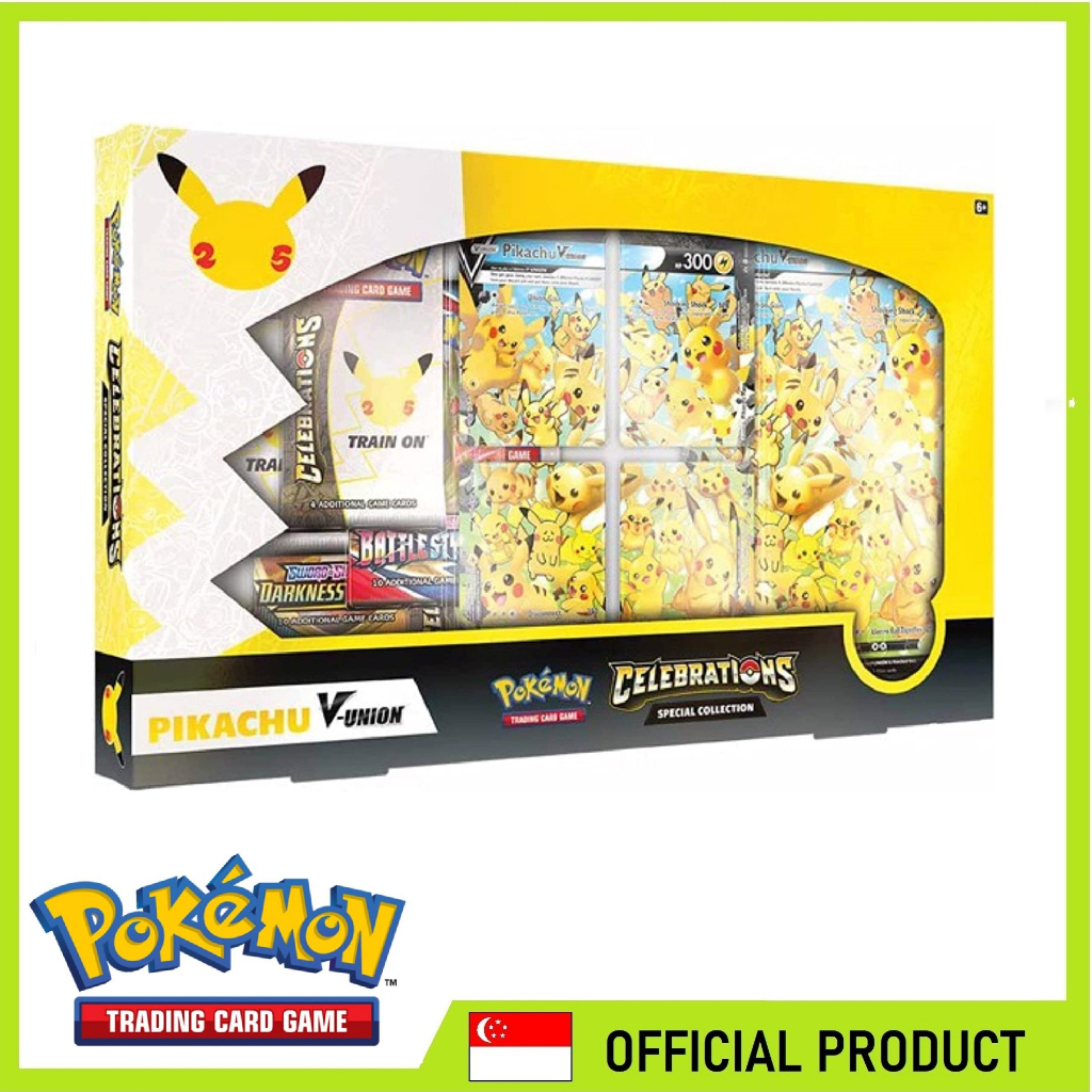 TCG Pokemon : Celebration Special Collection - PIKACHU V-UNION | Shopee ...