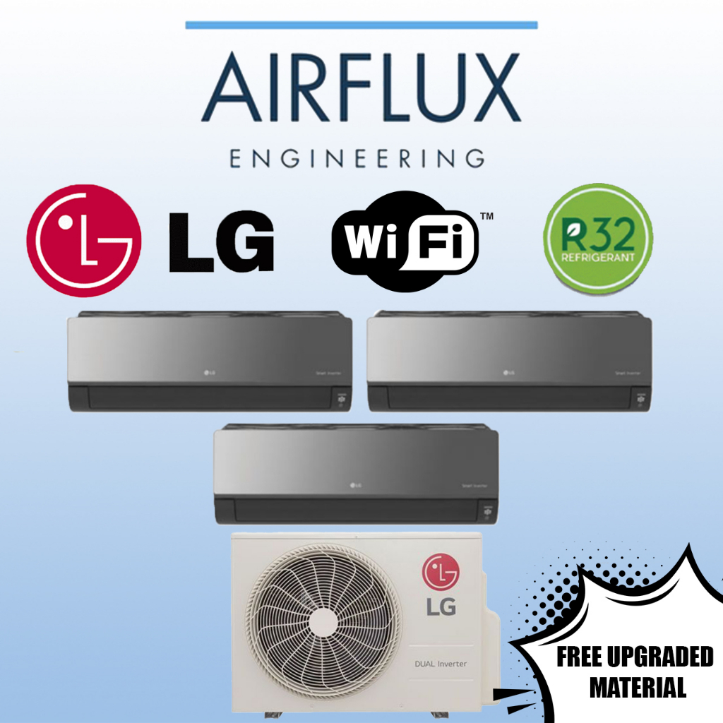 LG BLACK ARTCOOL SYSTEM 3 NEW R32 MODEL WITH FREE UPGRADED MATERIAL ...