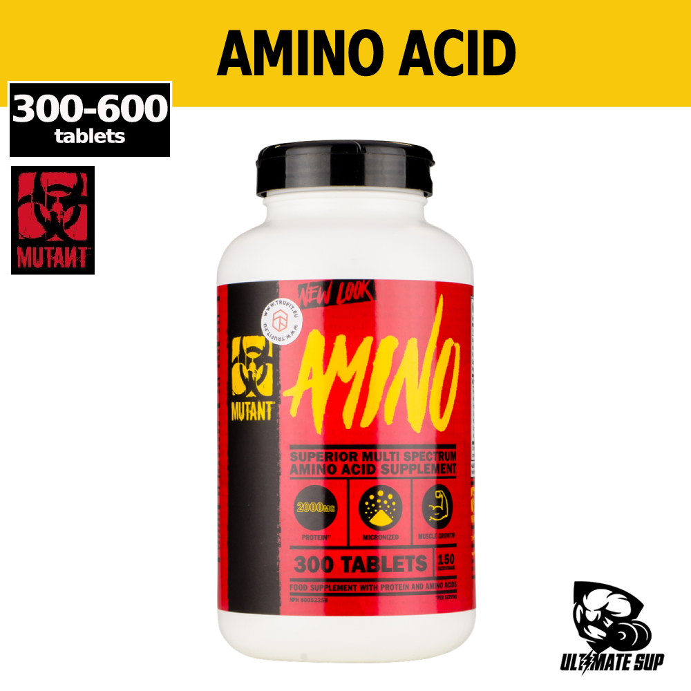 MUTANT AMINO, Amino Acid Supplement, 2000mg Protein, Muscle Growth ...