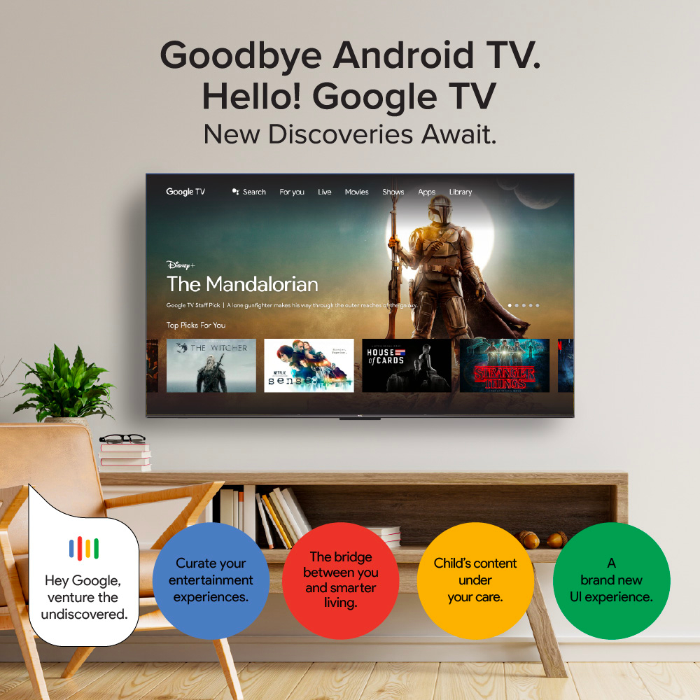 New | TCL S5400 Full HD Google TV 32 40 43 inch | LED Smart TV | Dolby ...
