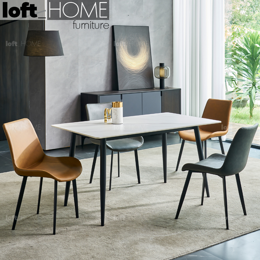 Loft Home Modern Sintered Stone Dining Table CELESTE | Shopee Singapore