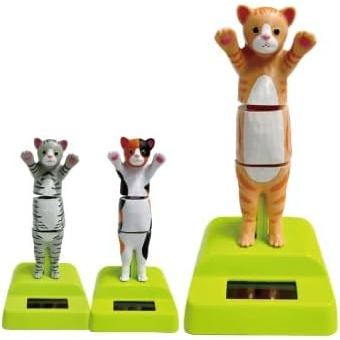 Standing ZOO Yura Yura Cat Toy (たっちぃZooにゃんこゆらゆら) Solar powered Novelty ...