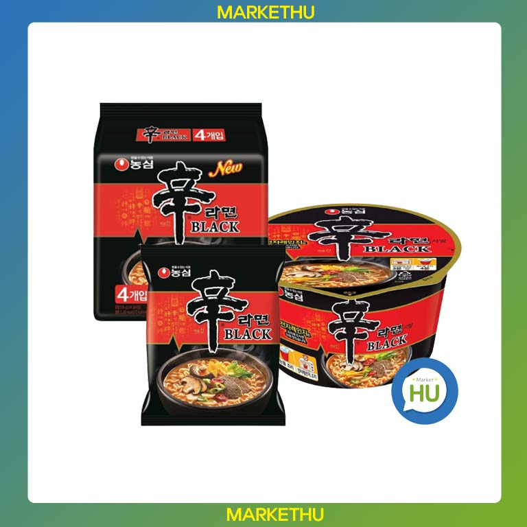 [NONGSHIM]Shin Ramyun Black 134g(1ea), 536g(1bundle), 101g(1 cup)/korean noodles | Shopee Singapore