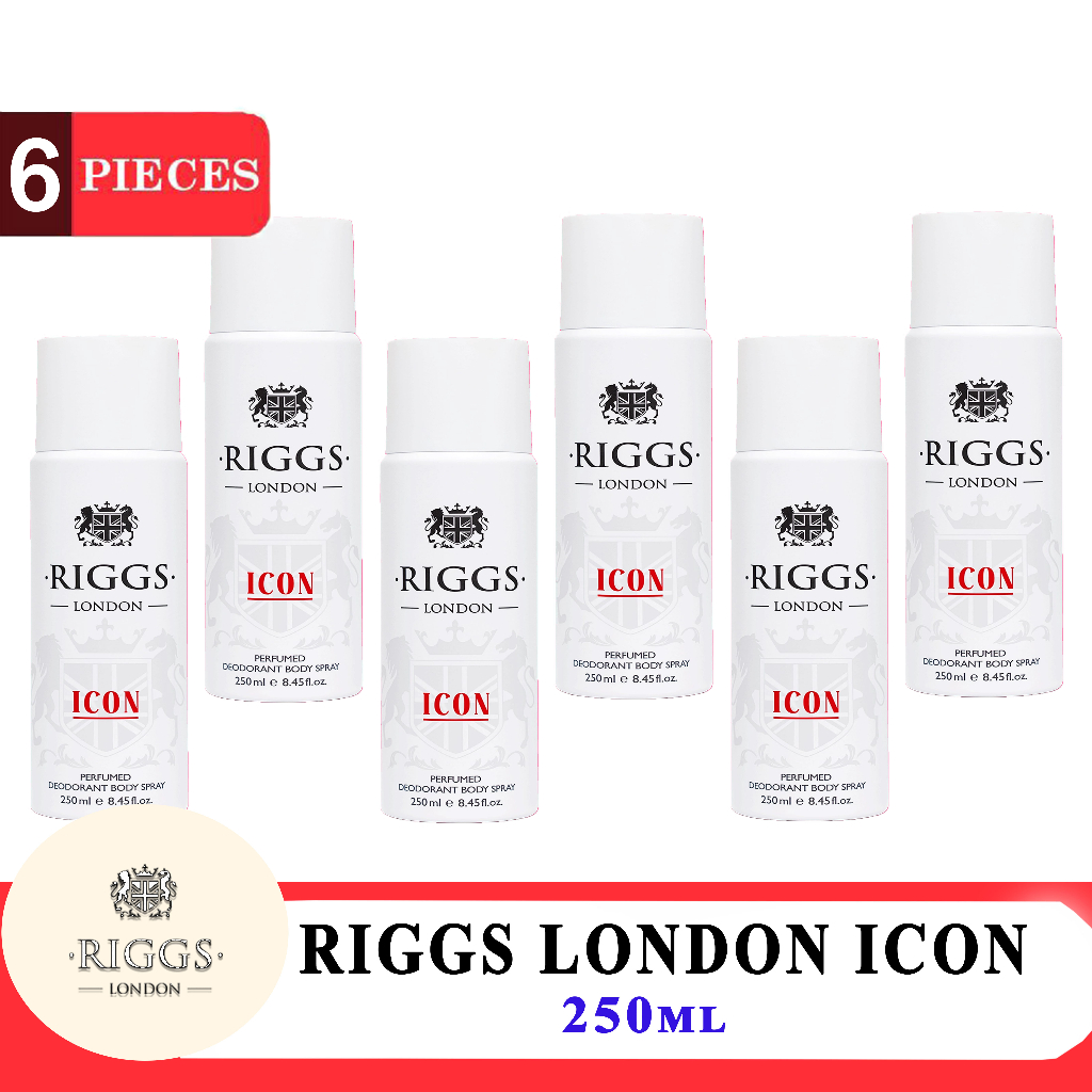 RIGGS London Icon Men Perfumed Deodorant Body Spray 250ml | Shopee ...