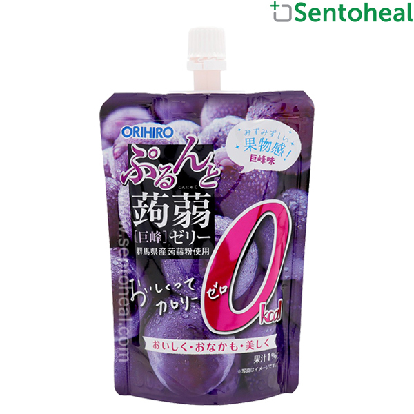 Orihiro Purudo Konjac Jelly 130g- Real Juice Jelly - Grape, peach ...