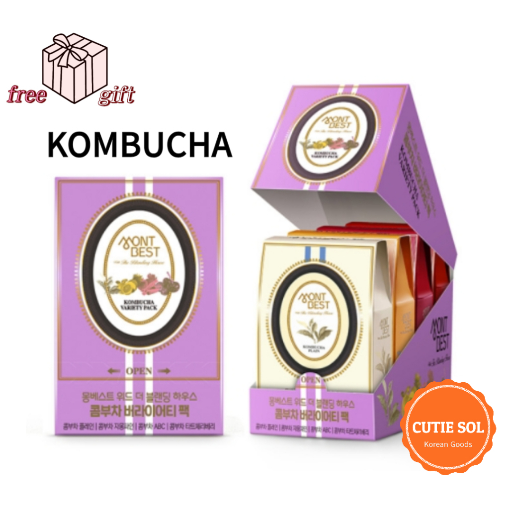 MONT BEST Bending House Kombucha 4 Floavor Variety Pack II 40 sticks ...