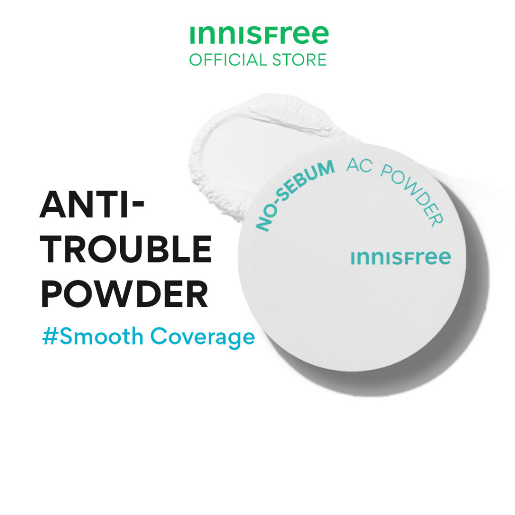 INNISFREE No Sebum AC Powder 5g - Makeup Setting, Oil Control, Loose ...