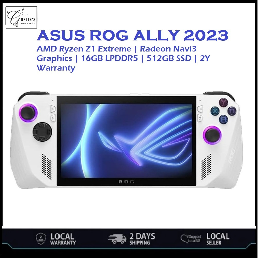 ASUS ROG ALLY | AMD Ryzen Z1 Extreme | Radeon Navi3 Graphics | 16GB ...