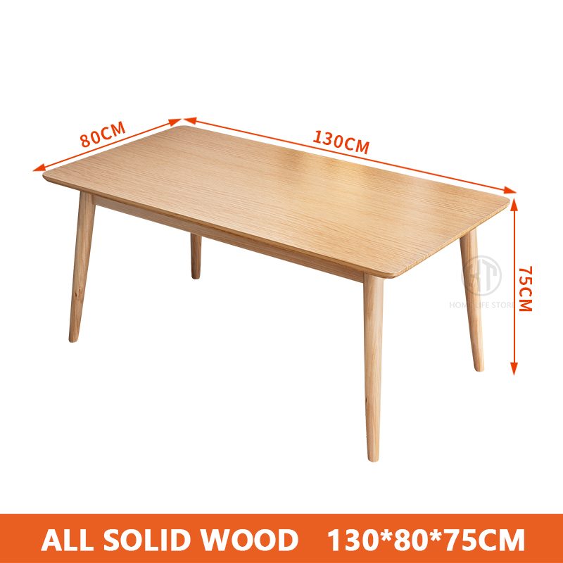 KT-zone HDB Japanese Minimalism Dining Table Set Dining Chairs Long ...