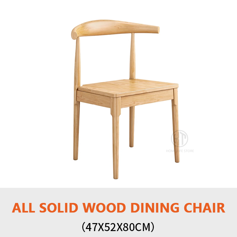 KT-zone HDB Japanese Minimalism Dining Table Set Dining Chairs Long ...