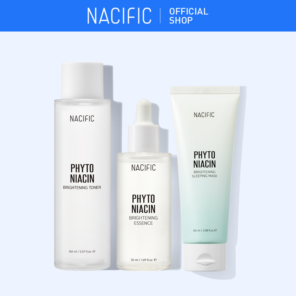 NACIFIC Phyto Niacin Brightening Triple Set (Toner 150ml + Essence 50ml ...