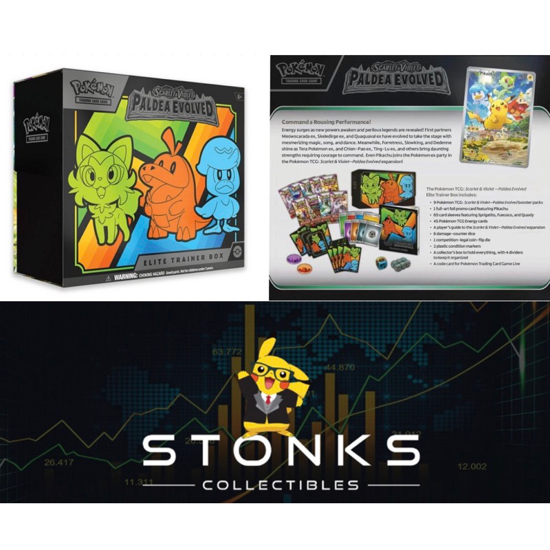 Pokemon TCG Paldea Evolved Elite Trainer box ETB SV-02 | Shopee Singapore