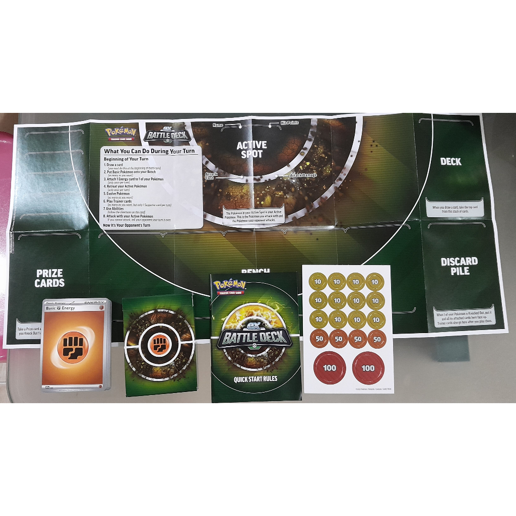 Pokemon TCG Fighting Type Starter Deck (Fighting Type playmat) | Shopee ...