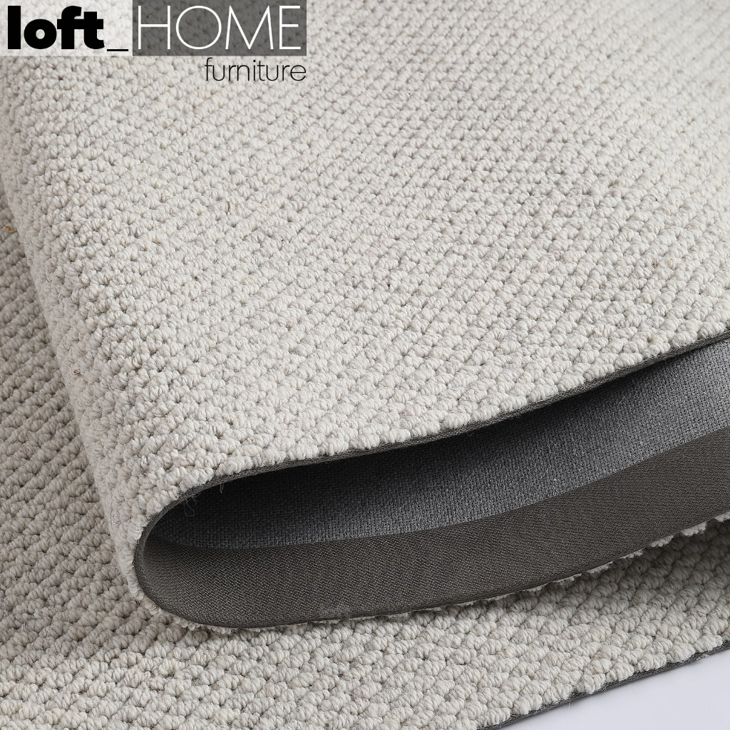 Lofthome Modern Wool Area Rug COLE | LIVING ROOM | MODERN | GREY, WHITE ...